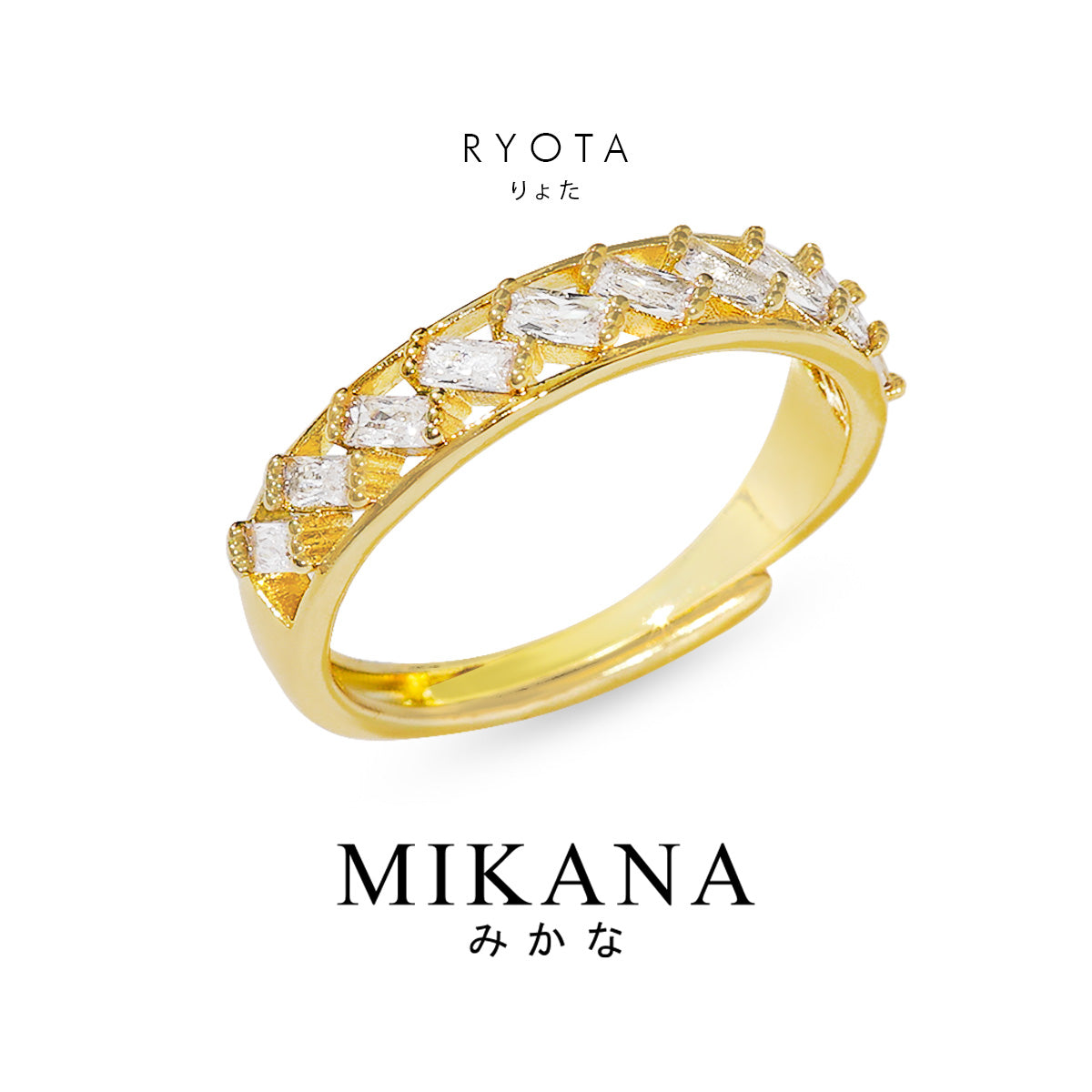 Gems and Grace Ryota Ring – Mikana Japan